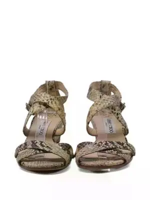 JIMMY CHOO Cross-strap Wedge Sandals