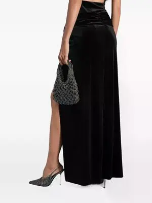 Andamane Knot-detail Side-slit Maxi Skirt