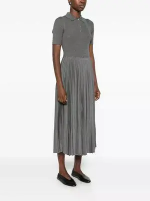 BOSS Ribbed Pleated Dress