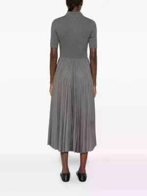 BOSS Ribbed Pleated Dress