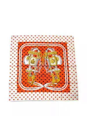 Hermès 2016 Brides De Gala Love Scarf - Red