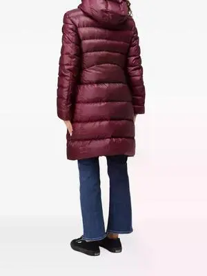 Peuterey Quilted Hooded Coat - Red