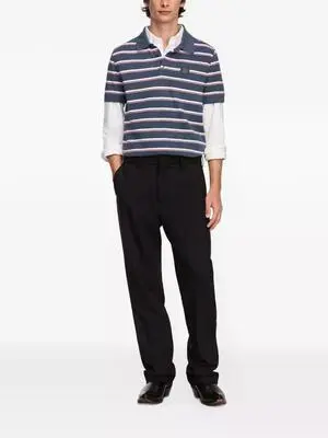 Canada Goose Beckley Striped Logo-patch Polo Shirt