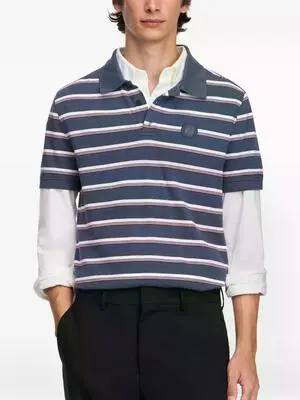 Canada Goose Beckley Striped Logo-patch Polo Shirt