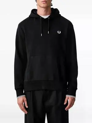 Fred Perry Logo-embroidered Hoodie