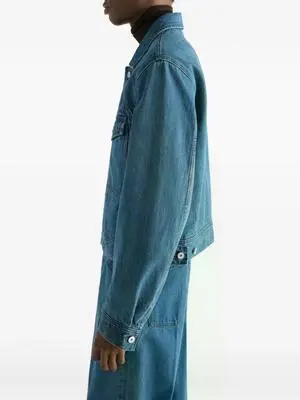 LEMAIRE Trucker Jacket In Indigo Selvedge Denim