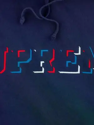 Supreme Drop Shadow Logo-print Hoodie