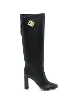 Ferragamo Gold Tone Boots For Women