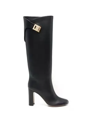 FERRAGAMO Elli Buckled Knee-high Boots