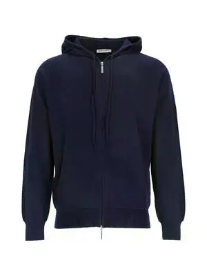 Al Duca D'aosta Zip-up Cashmere Hoodie - Blue
