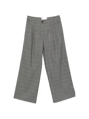 BETTY & CO Prince Of Wales Check Wide-leg Trousers - Grey