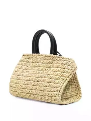 FERRAGAMO Mini Hug Woven Tote Bag