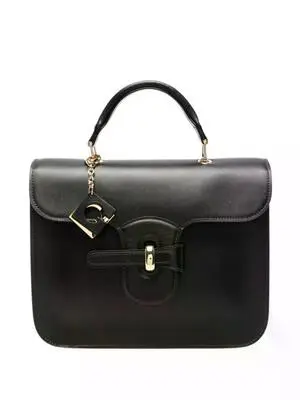 GHERARDINI Bellona 1967 Leather Tote Bag - Black