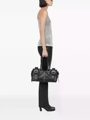 ALLSAINTS Silvi Fitted Metallic Vest - Silver