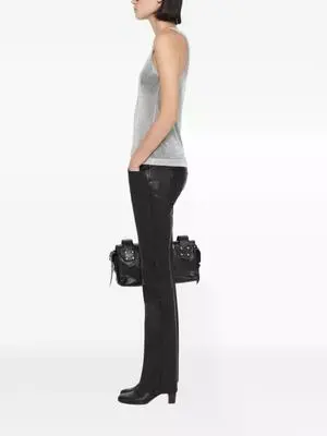 ALLSAINTS Silvi Fitted Metallic Vest - Silver