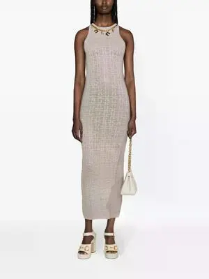 Elisabetta Franchi Chain-link Sleeveless Maxi Dress