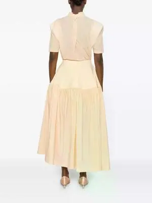 Issey Miyake Mute Gathered Asymmetric Skirt