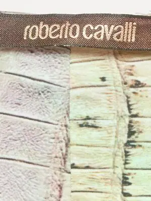 Roberto Cavalli Snake-print Jersey Maxi Skirt