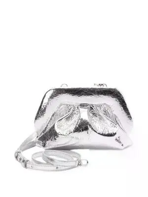 THEMOIRE Metallic-effect Gathered Shoulder Bag
