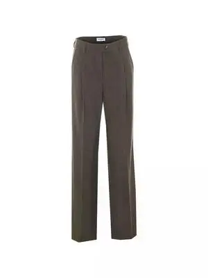 RUE DU BAC Pleated Wide-leg Trousers