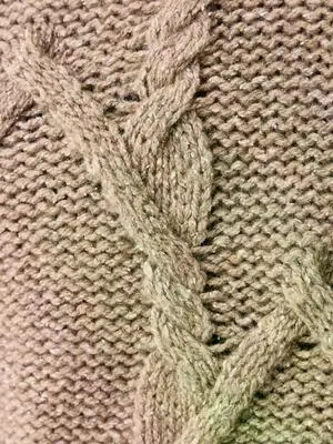 MOS MOSH Barnie Cable-knit Roll-neck Sweater