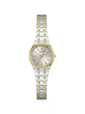 Guess Pixie 2-tone Analog Watch - Silver