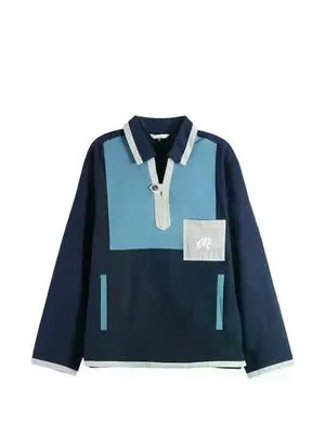 MALBON Repair Patchwork Sweater - Blue