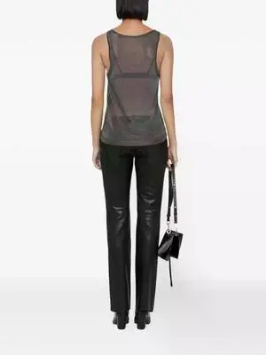 ALLSAINTS Silvi Fitted Metallic Vest - Grey
