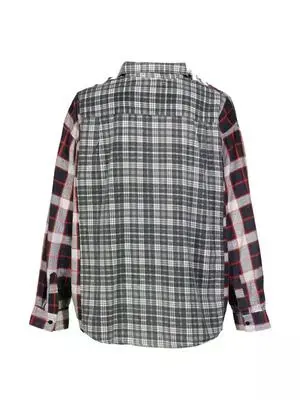 Needles Ribbon Patchwork Fannel Shirt