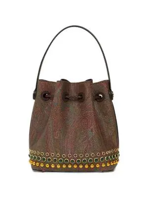 Etro Mini Arnica Bucket Bag With Studs