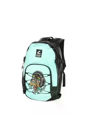 LEVEL Graphic-print Bungee-cord Backpack - Blue