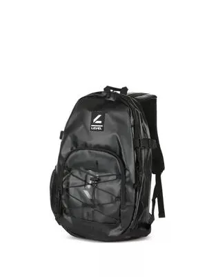 LEVEL Logo-patch Bungee-cord Backpack - Black