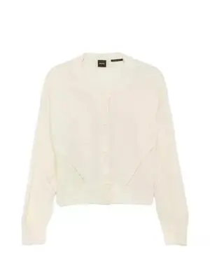 BOSS Pointelle-knit Cardigan - White