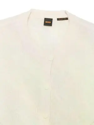 BOSS Pointelle-knit Cardigan