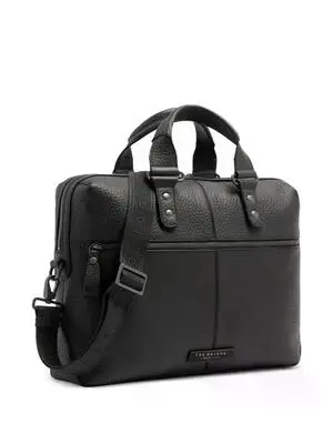 THE BRIDGE Manfredi Grained Leather Briefcase