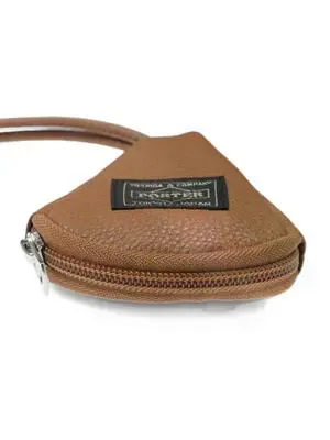 PORTER-YOSHIDA & CO Calm Grained-leather Key Pack - Brown