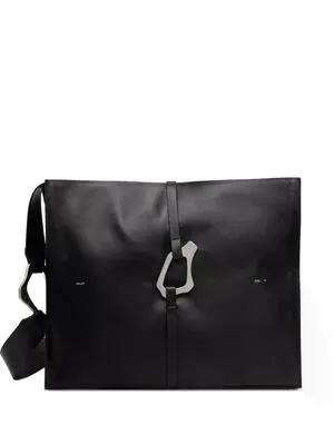 HELIOT EMIL Zip-fastening Leather Shoulder Bag - Black