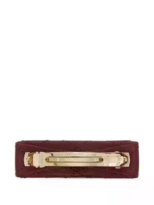 FERRAGAMO Vara Bow Matelassé Hair Clip - Red