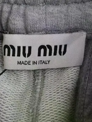 Miu Miu Embroidered-logo Track Pants