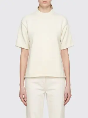 Bottega Veneta Short-sleeved Crew-neck Sweater In Wool With Ribbed Trims
