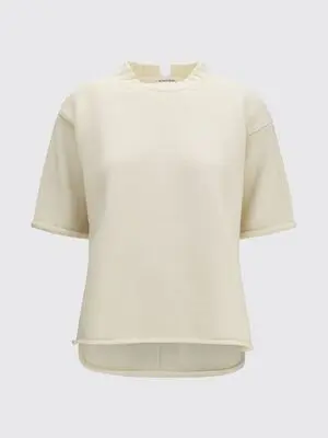 Bottega Veneta Short-sleeved Crew-neck Sweater In Wool With Ribbed Trims