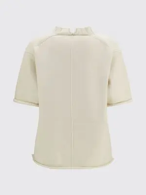 Bottega Veneta Short-sleeved Crew-neck Sweater In Wool With Ribbed Trims