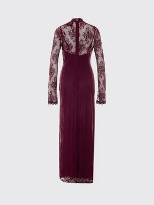 ANIYE BY Long-sleeved High-neck Lace Evening Gown With An Internal Slip - Red