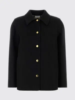 Burberry Single-breasted Short Wool Coat With Classic Collar