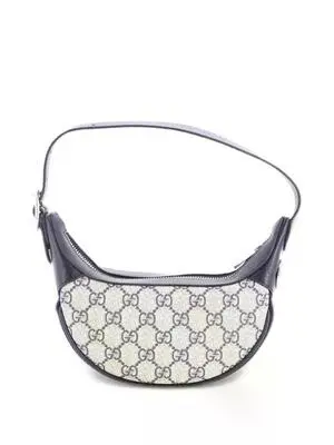 Gucci Ophidia Half Moon Bag Gg Coated Canvas Mini Hobo Bag