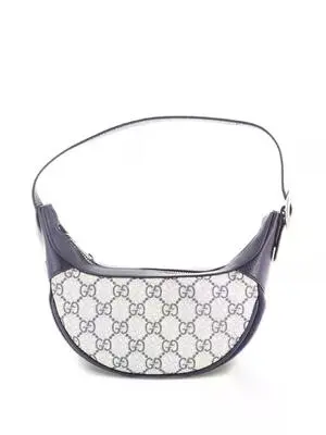 Gucci Ophidia Half Moon Bag Gg Coated Canvas Mini Hobo Bag