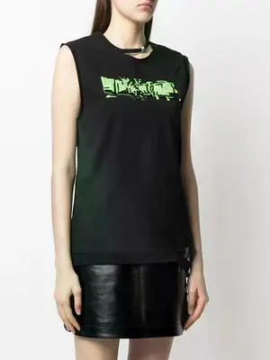 DIESEL® Embroidered Sleeveless T-shirt