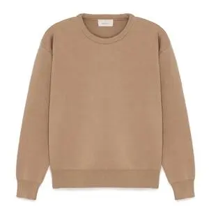 PERALUNA Cleo Plain Knit Loose Fit Jumper In Camel - Brown