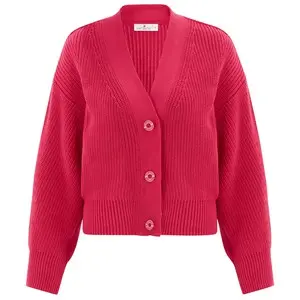 PERALUNA Olivia V-neck Cardigan Azalea - Pink