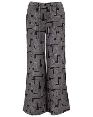 LORDS OF HARLECH Deanna Inter Twine Wide-leg Pant - Black